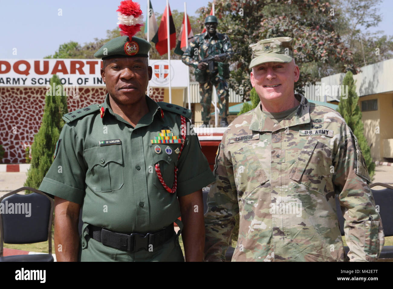U.S. Army Africa's commanding general, Brig. Gen. Eugene LeBoeuf and ...
