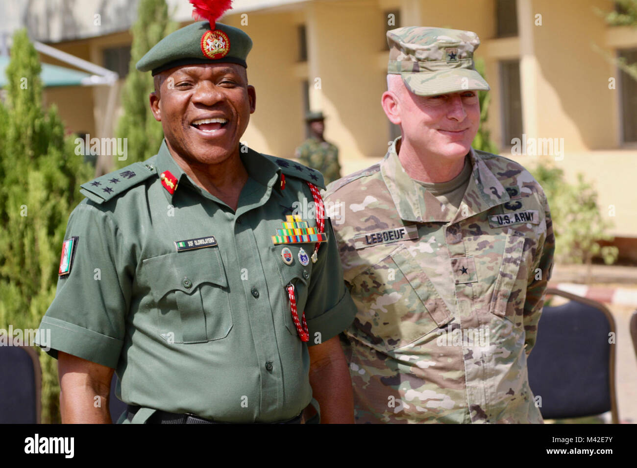 U.S. Army Africa's commanding general, Brig. Gen. Eugene LeBoeuf and ...