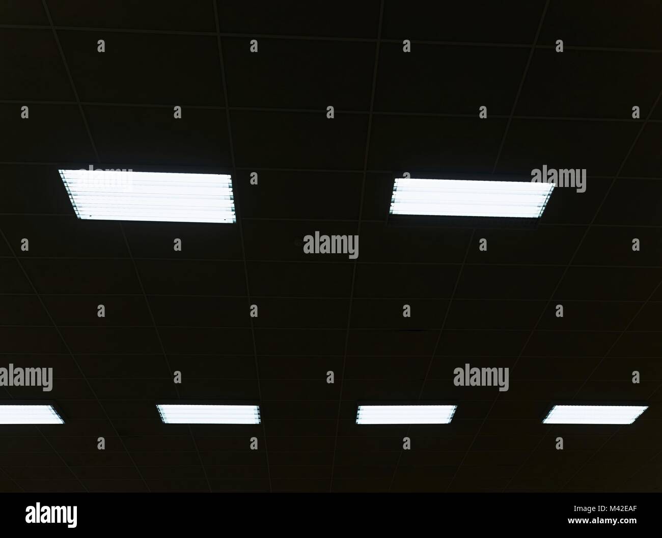 Industrial lighting panel of low-pressure mercury-vapor gas-discharge ...