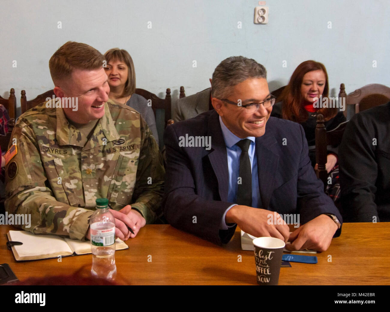 Lviv, Ukraine – Maj. Andrew Ayres, the Joint Multinational Training ...