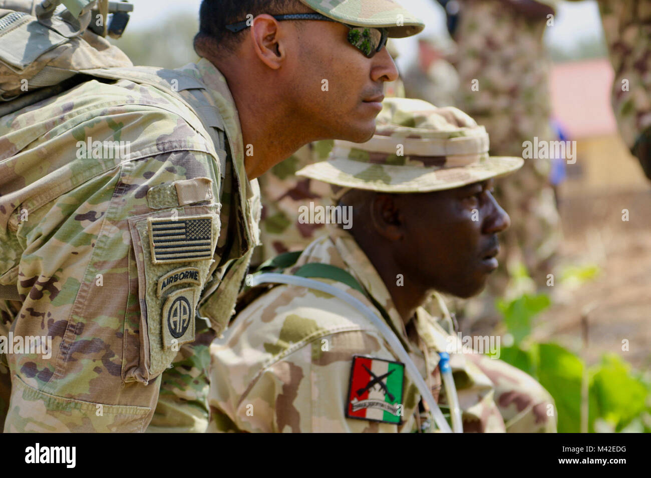 Twelve Soldiers U.S. Army Soldiers share tactics and training with a ...