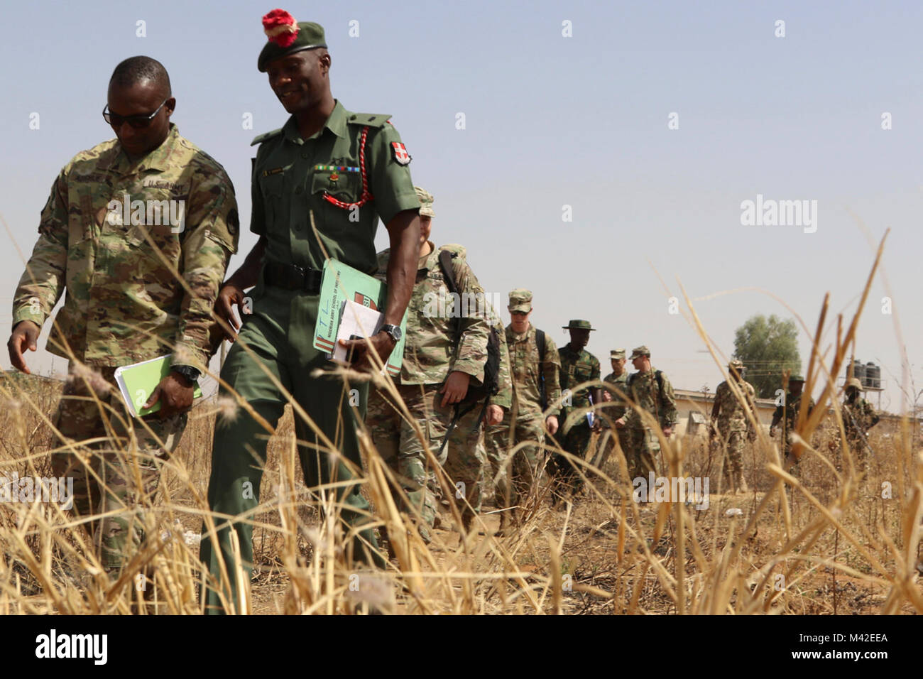 Twelve Soldiers U.S. Army Soldiers share tactics and training with a ...
