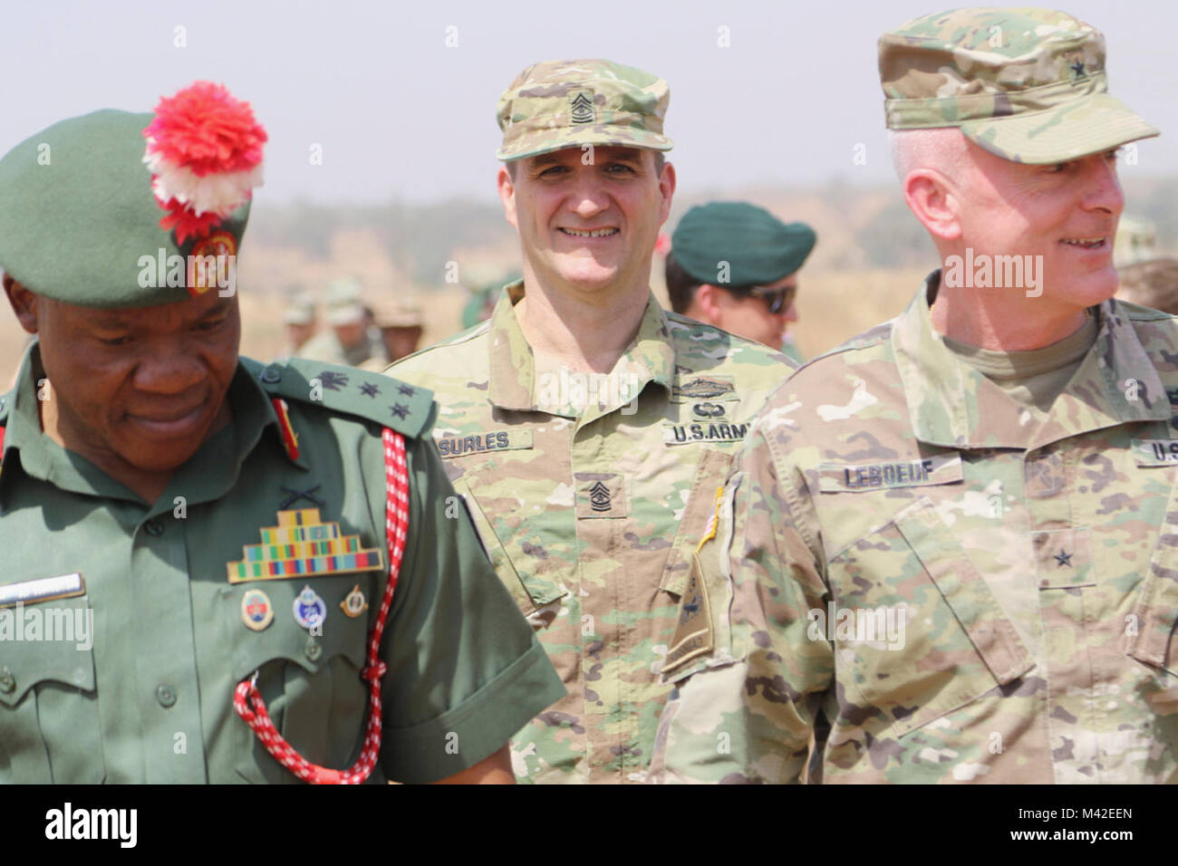 U.S. Army Africa's commanding general, Brig. Gen. Eugene LeBoeuf and ...