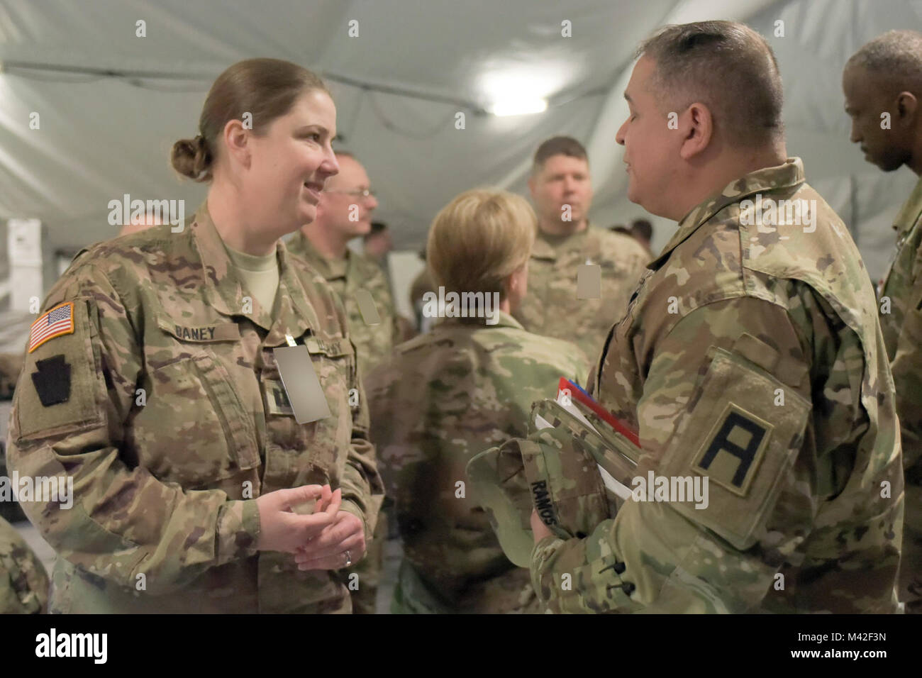 Capt. Danielle Baney, the operational contract support officer in ...