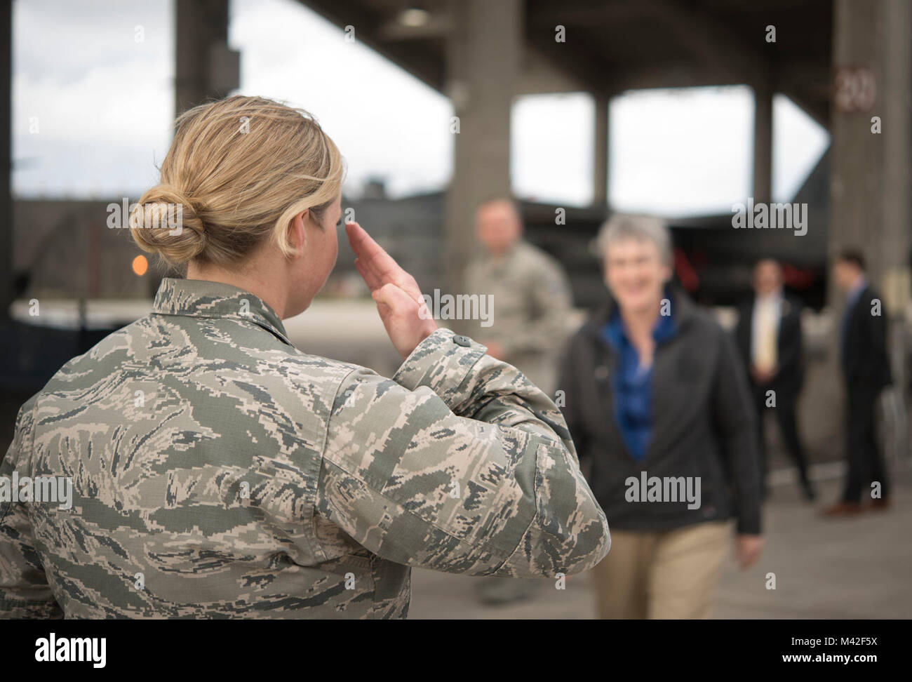 U.S. Air Force Capt. Christina Merritt, 34th Aircraft Maintenance Unit ...