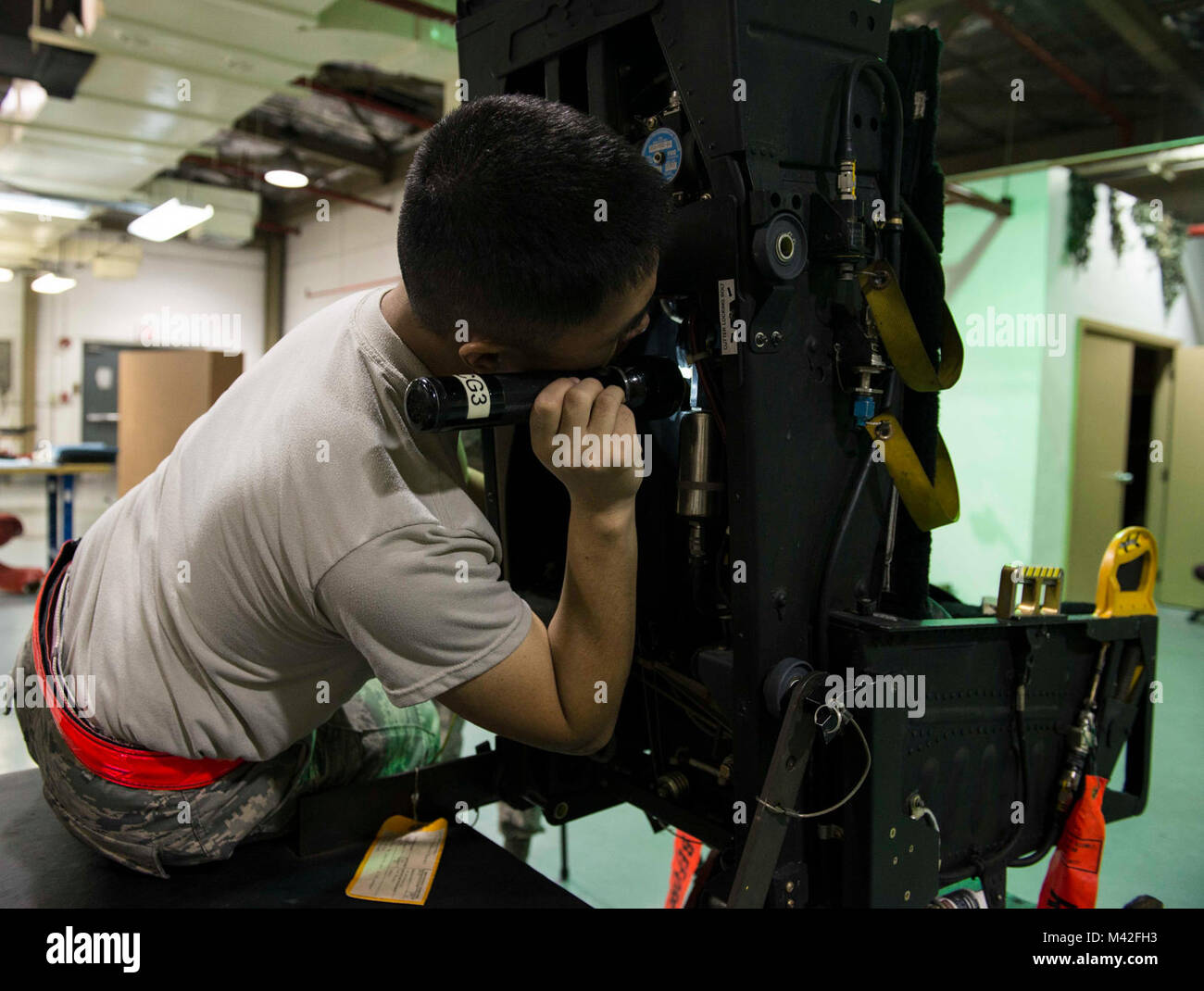 Airman 1st Class Shu Hsu, 18th Component Maintenance Squadron egress ...