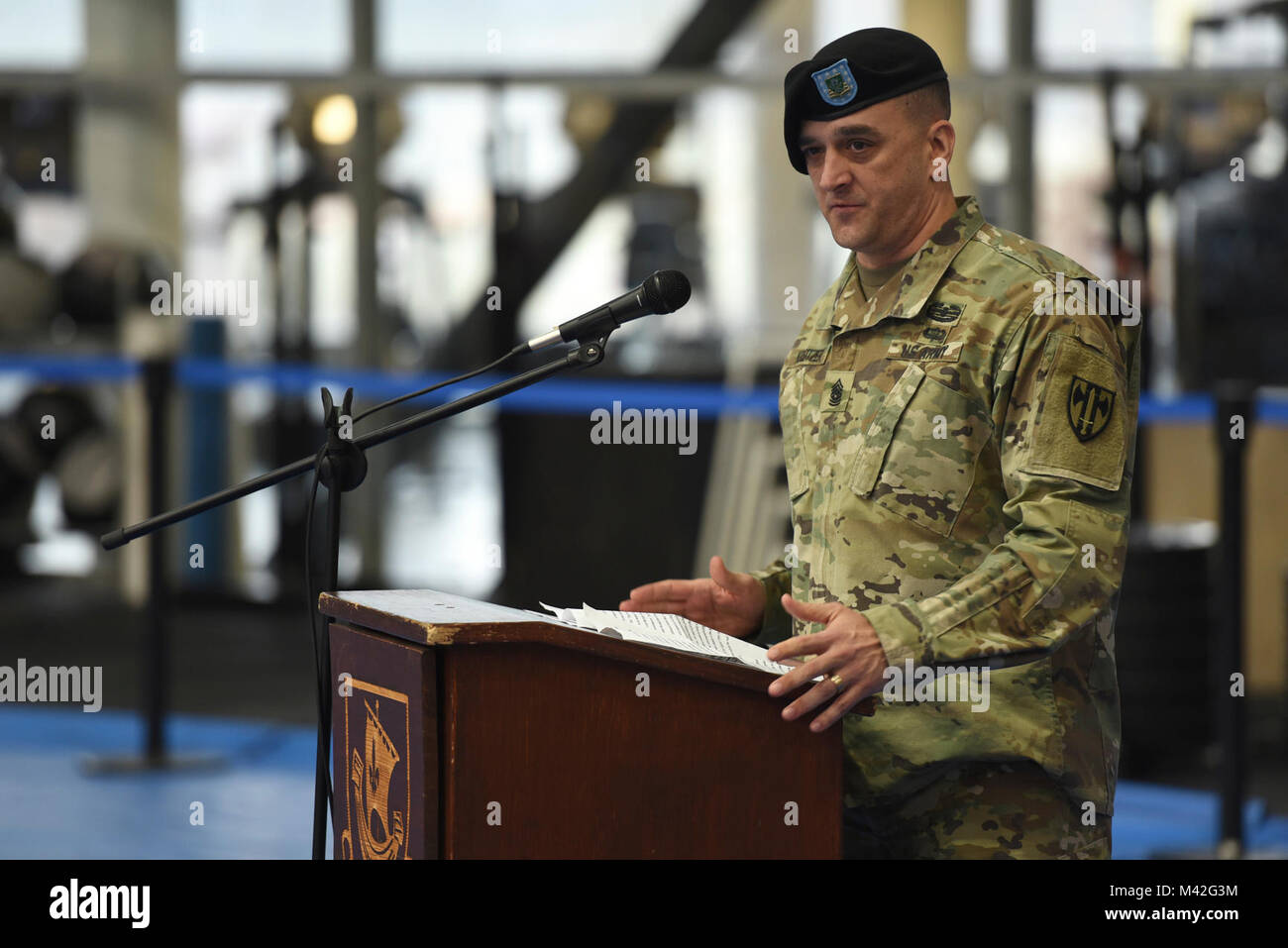 U.S. Army Command Sgt. Maj. Joshua Kreitzer, incoming senior enlisted ...