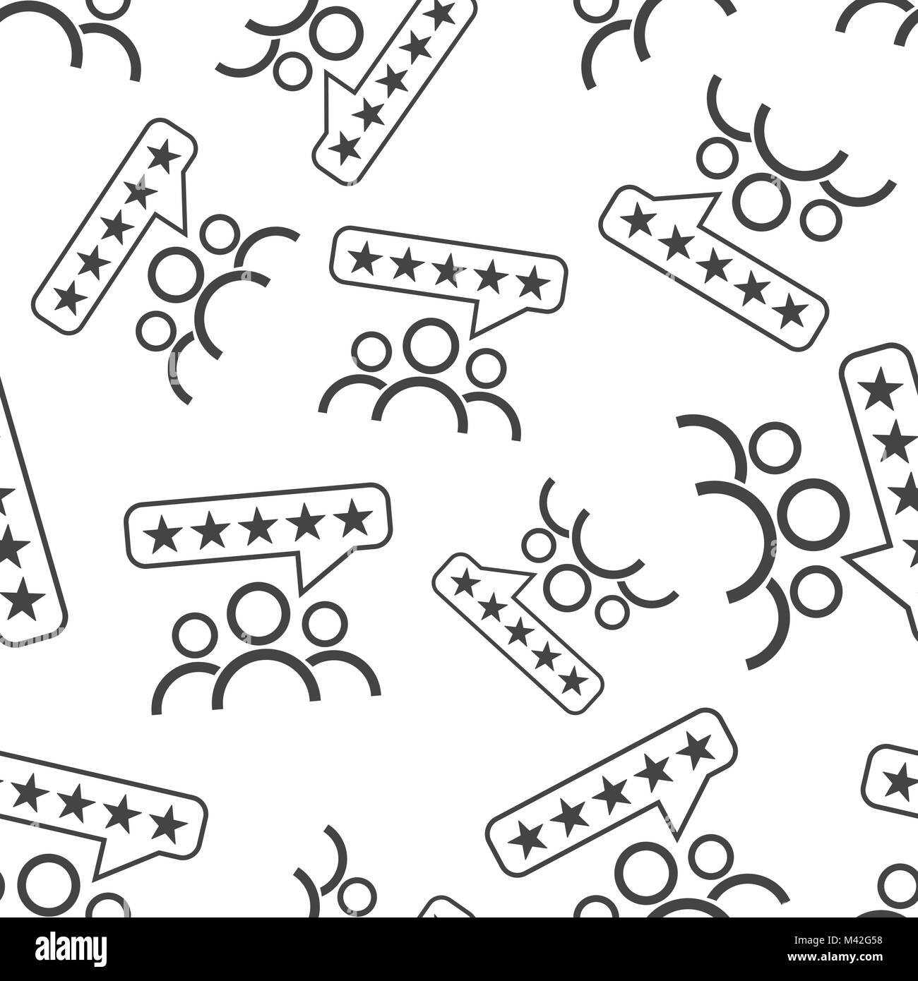 Customer reviews, rating, user feedback seamless pattern background ...