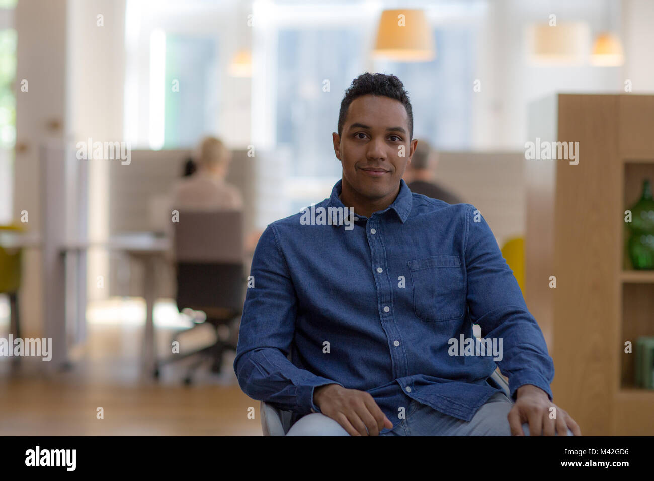 Portrait successful businessman modern office hi-res stock photography ...