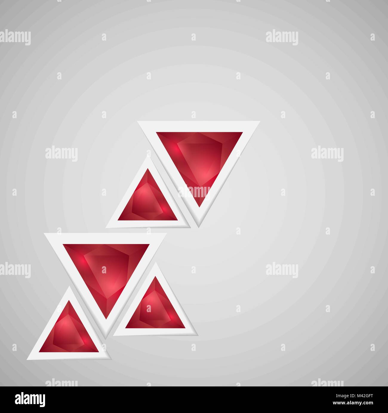 crystal triangles background template, graphic element Stock Vector ...