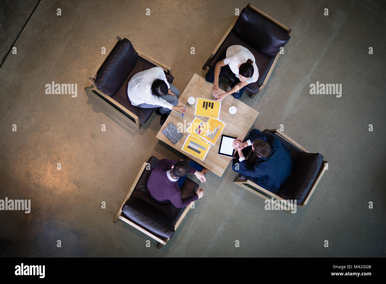 Overhead shot working table hi-res stock photography and images - Alamy