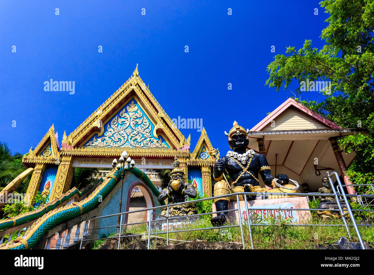 Wat Khao Rang temple at sunny morning. Phuket. Thailand Stock Photo - Alamy