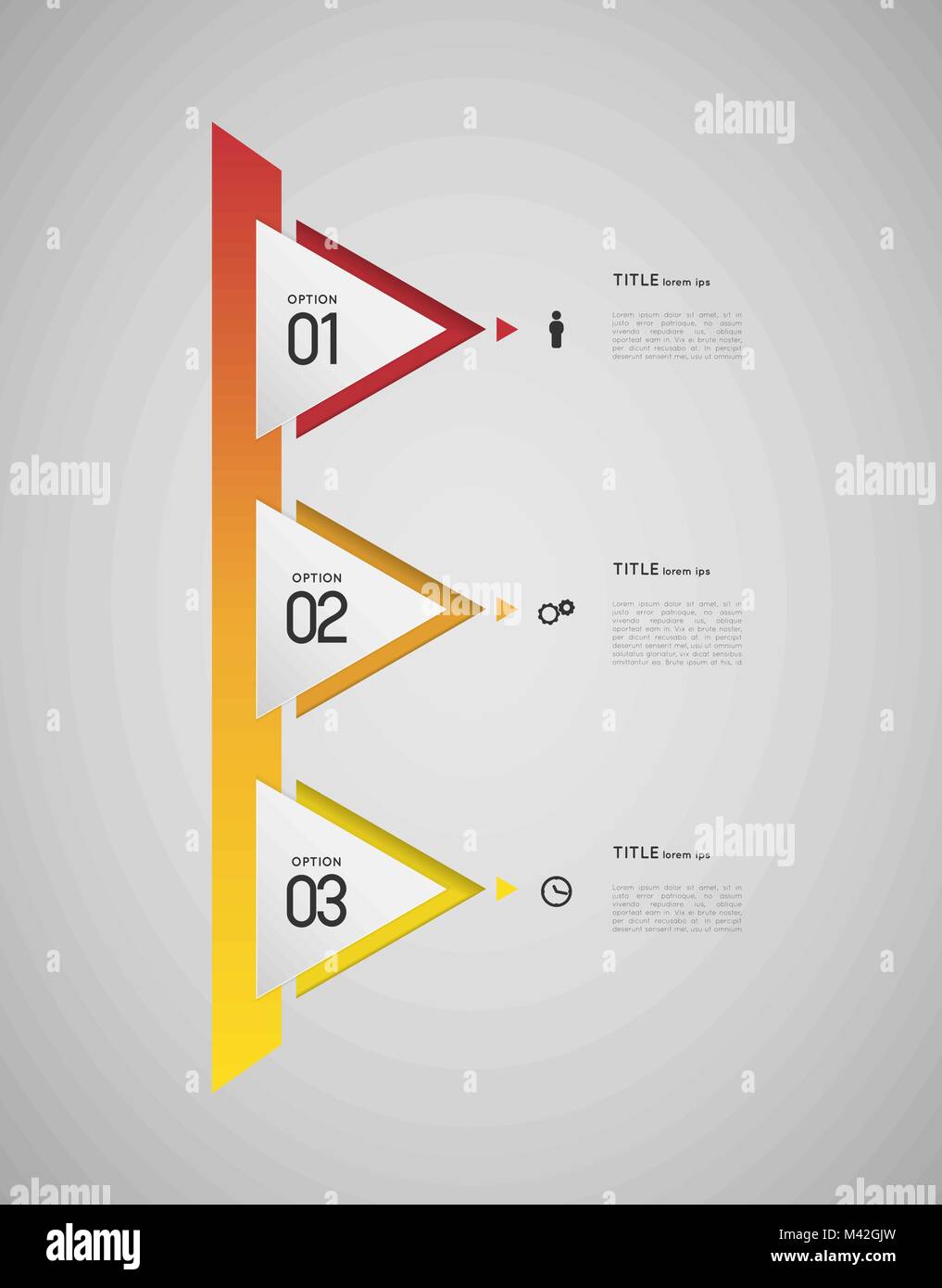 option banners template, triangles Stock Vector Image & Art - Alamy