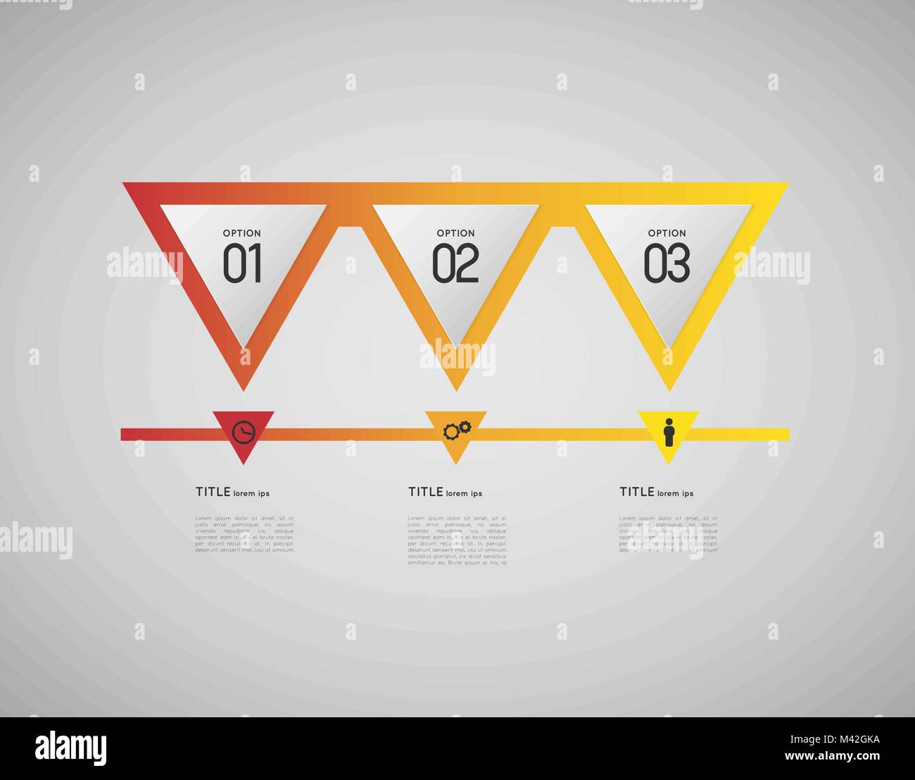 option banners template, triangles Stock Vector Image & Art - Alamy