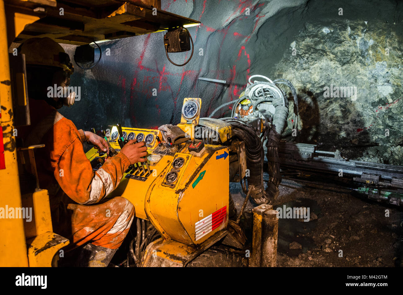 Mechanic of mining machines Stock Photo - Alamy