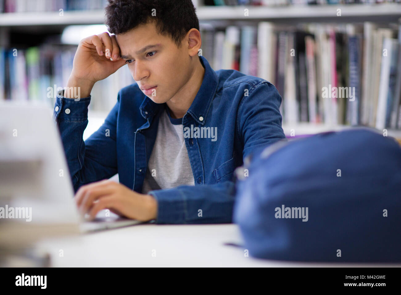 Male hands working laptop in hi-res stock photography and images - Alamy