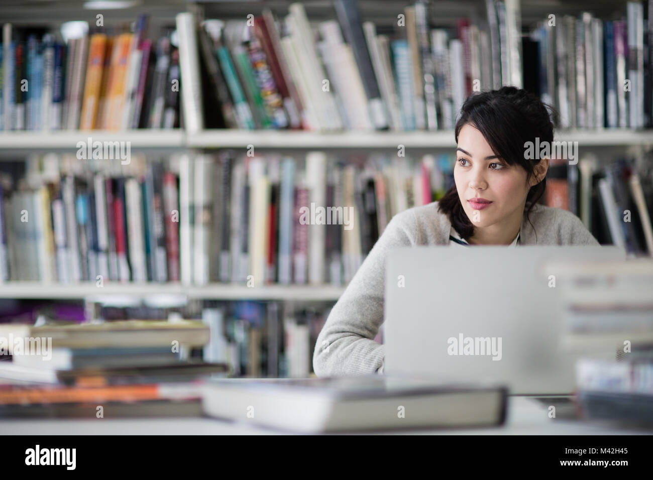 Student laptop university hi-res stock photography and images - Alamy