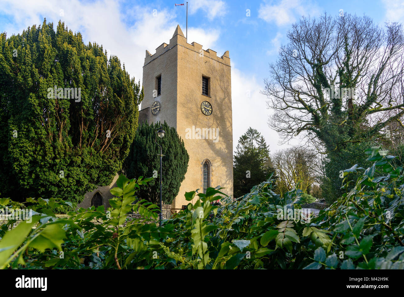 St. Oswald's church in Grasmere where Wordsworth is buried Stock Photo ...