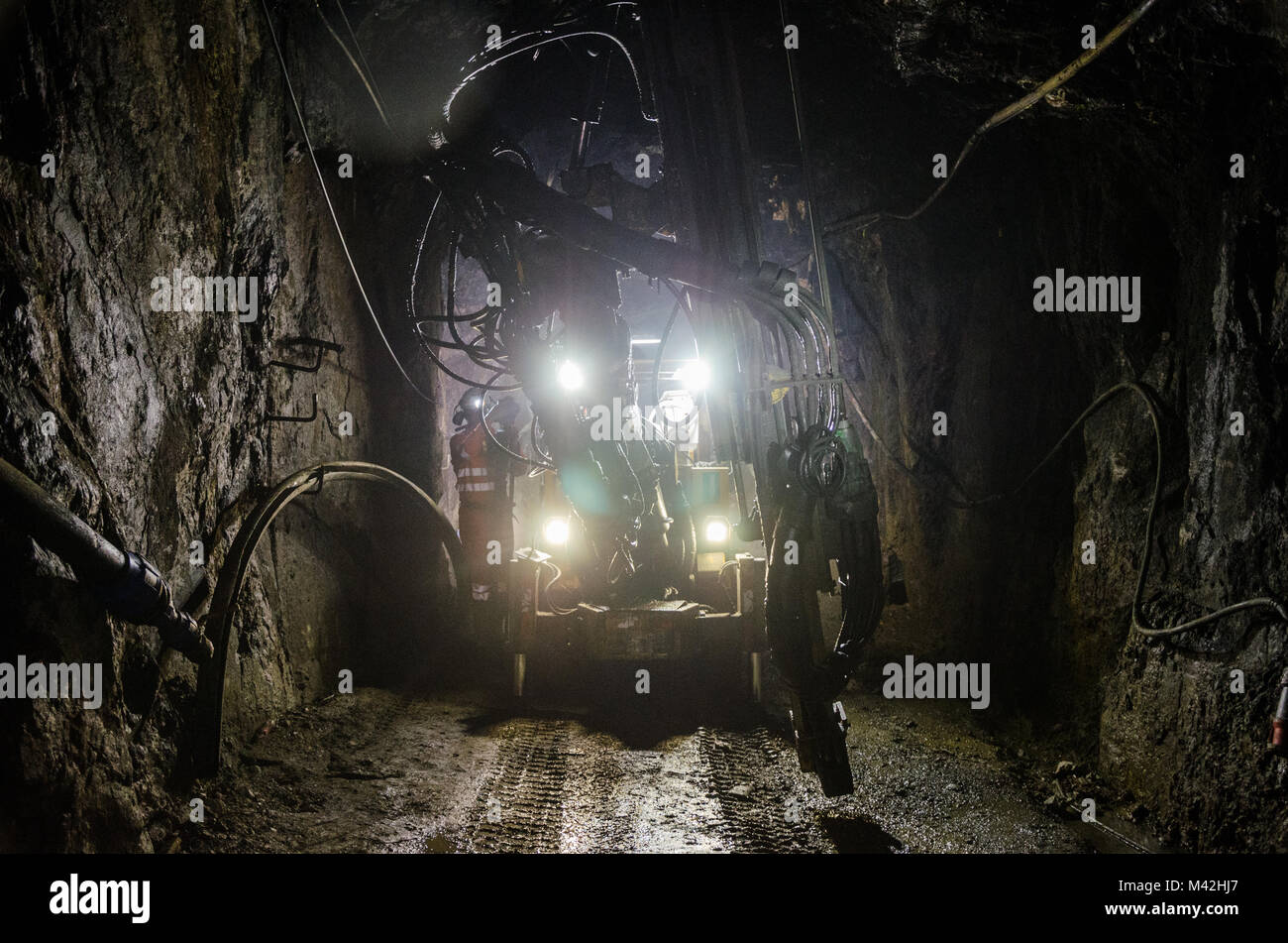 Large mine machine for the extraction of minerals Stock Photo - Alamy