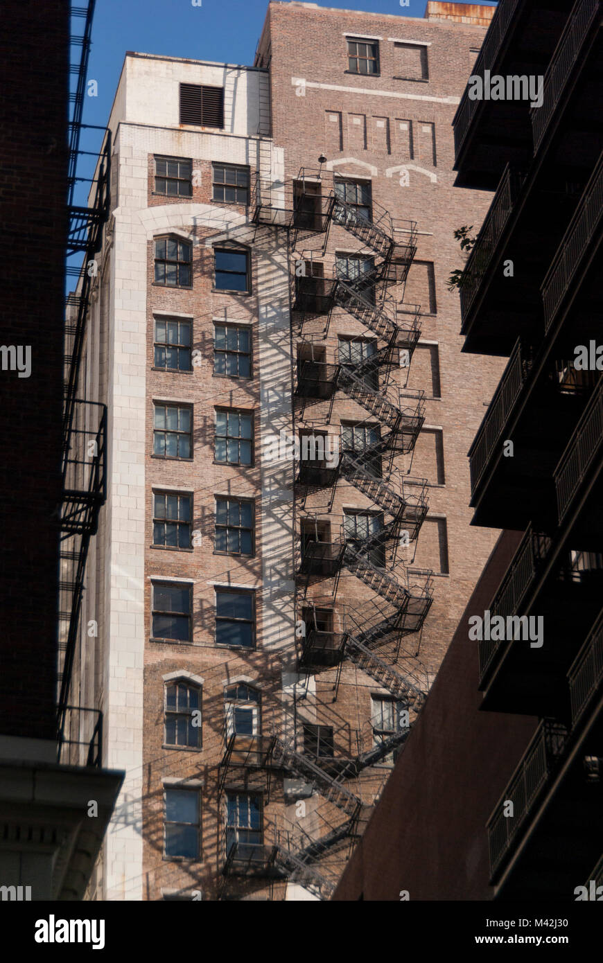 The external stairs emergency in metal are present in most of old ...
