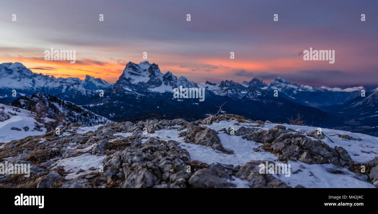 Pelmo mount, Civetta mount, Monte Rite, Cibiana di Cadore, Belluno ...
