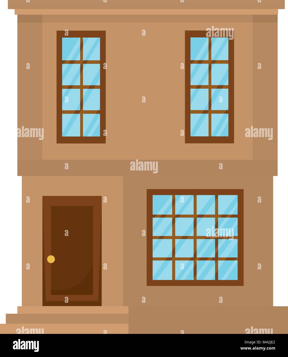 big building facade front vector illustration design Stock Vector Image ...