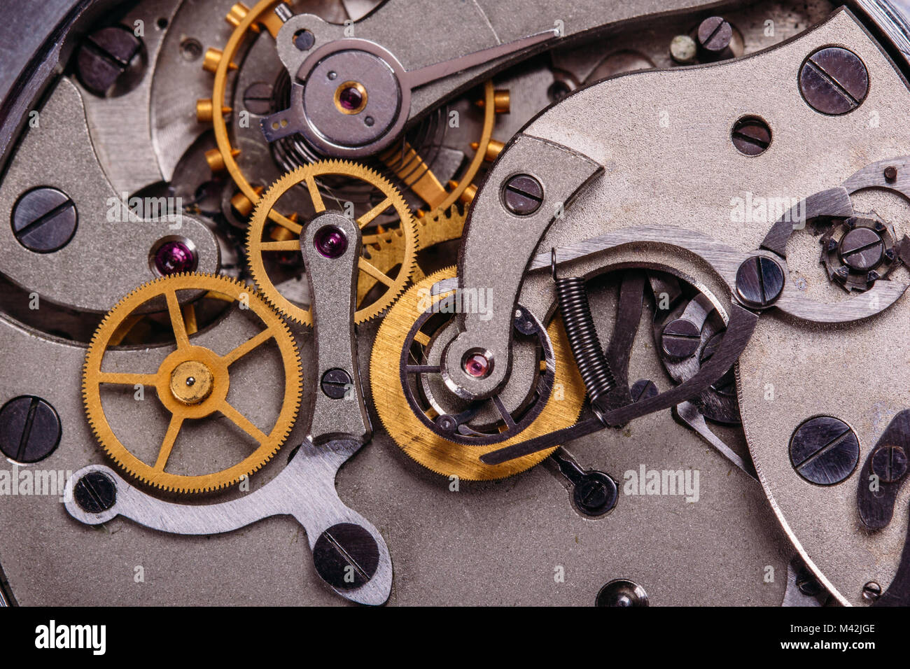 Open mechanism gears old hi-res stock photography and images - Alamy