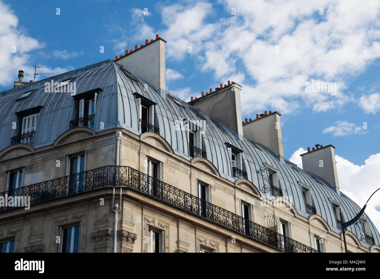 Typical rooftops of Paris Stock Photo - Alamy