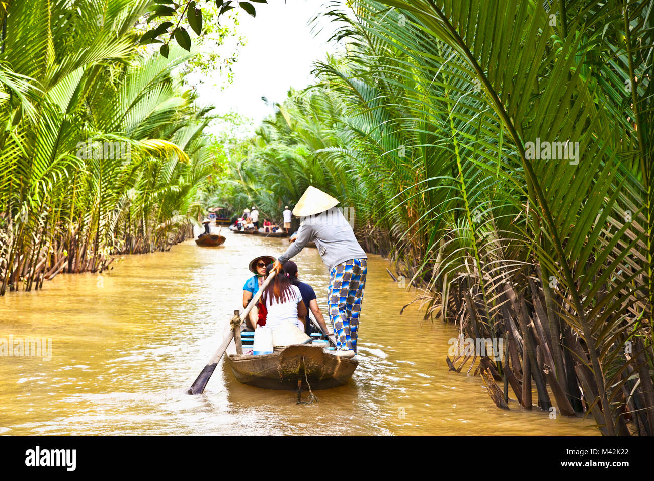 BEN TRE, VIETNAM-NOV 18, 2013: A famous tourist destination is Ben Tre ...
