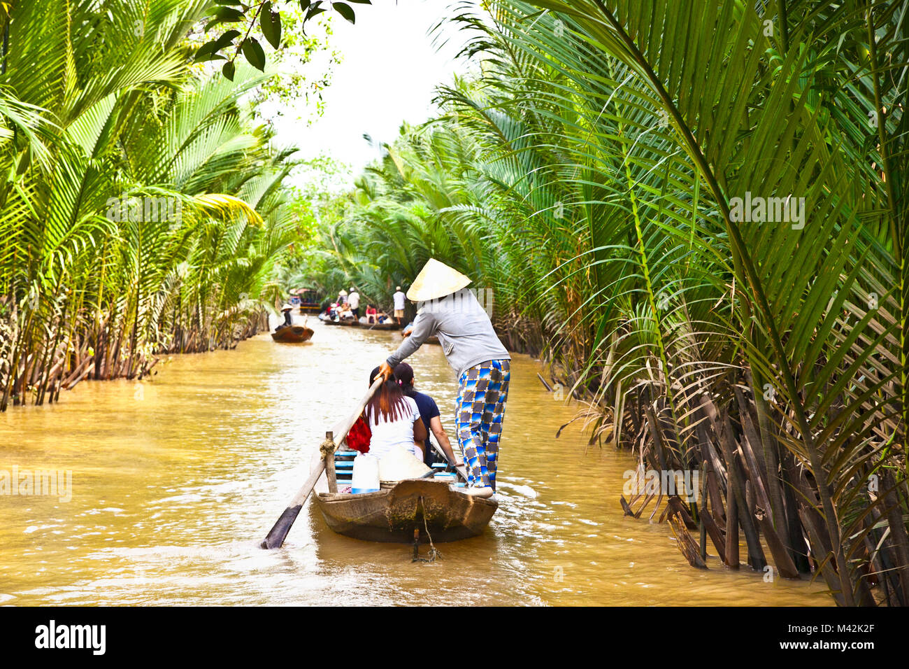 BEN TRE, VIETNAM-NOV 18, 2013: A famous tourist destination is Ben Tre ...