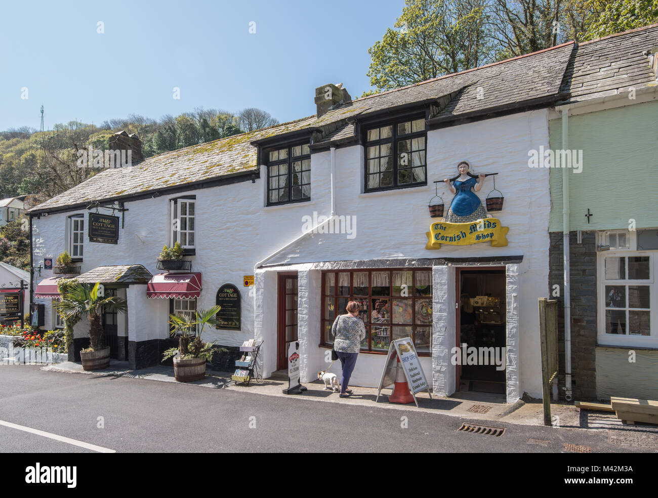 The cornish maids shop polperro hi-res stock photography and images - Alamy