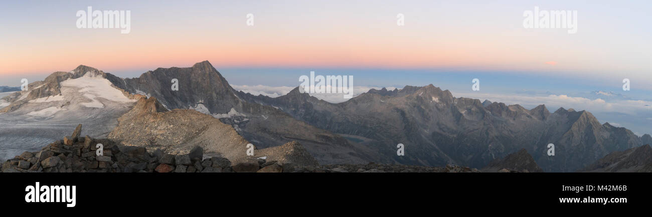 Adamello Park, Lombardy, Italy. Adamello peak Stock Photo - Alamy