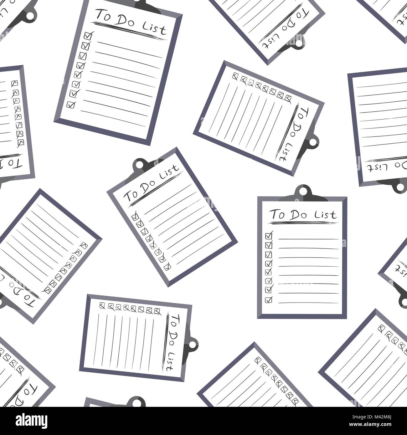 To do list icon with hand drawn text seamless pattern background ...