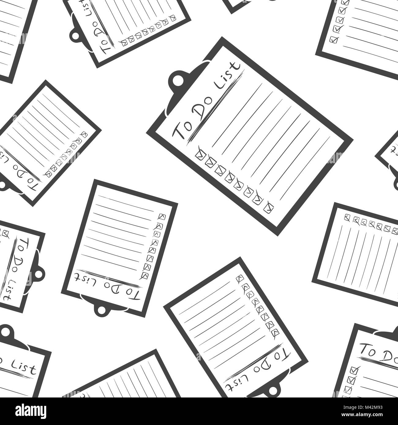 To do list icon with hand drawn text seamless pattern background ...