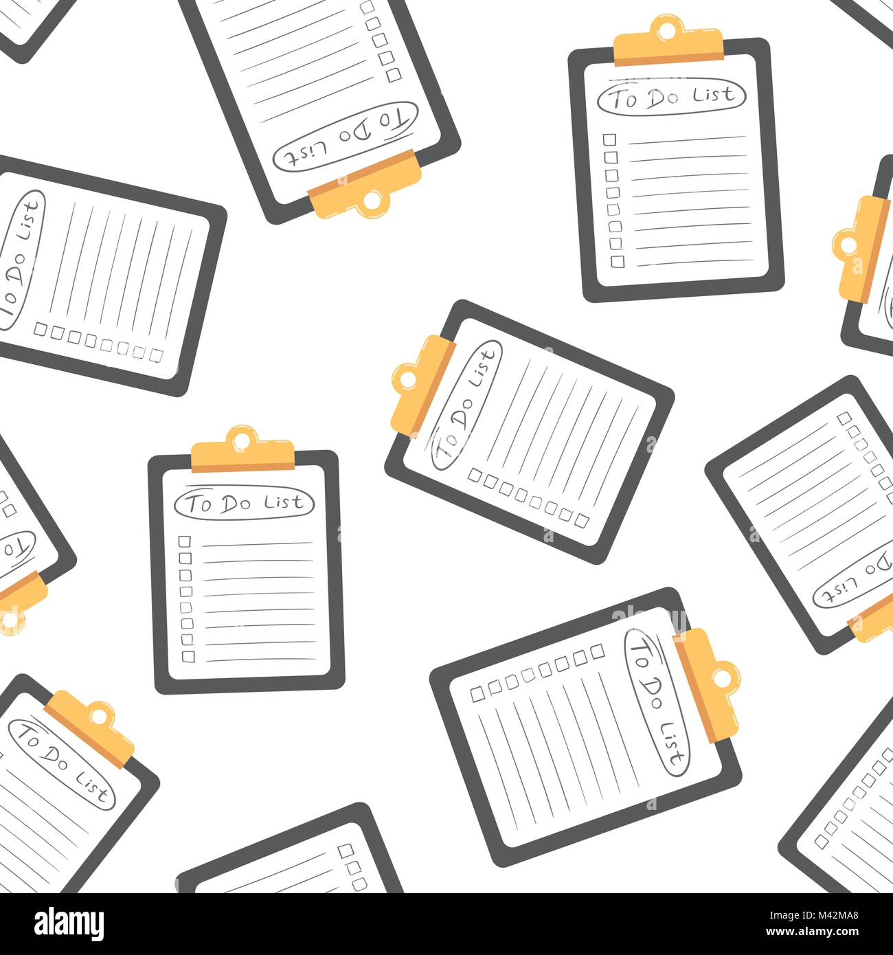 To do list icon with hand drawn text seamless pattern background ...