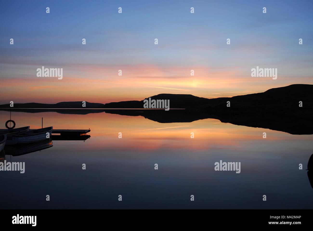 Loch Glow Sunset Scotland Stock Photo - Alamy