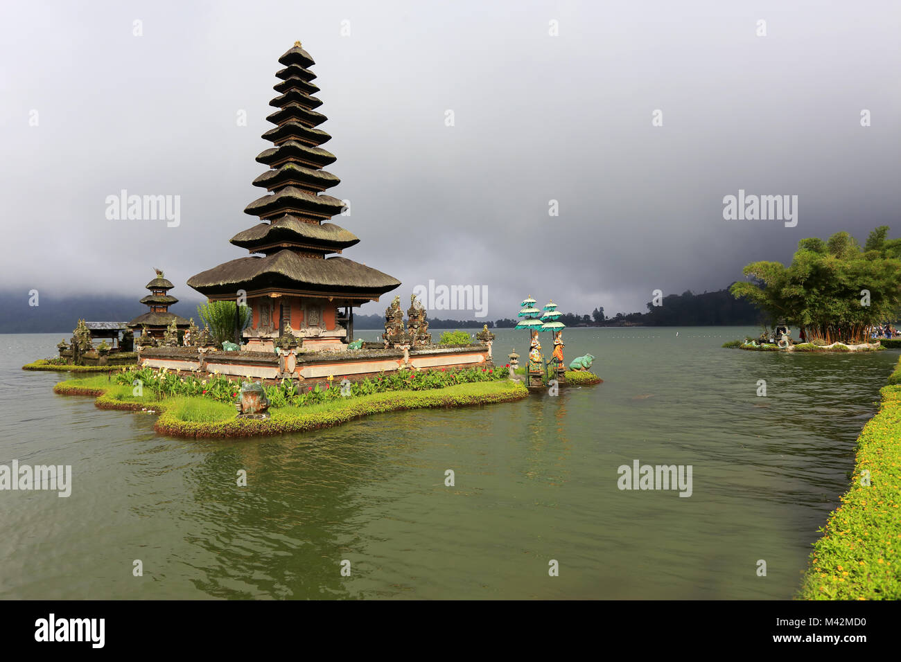 Pura Ulun Danu Bratan Temple at Lake Bratan.Bali.Indonesia Stock Photo ...
