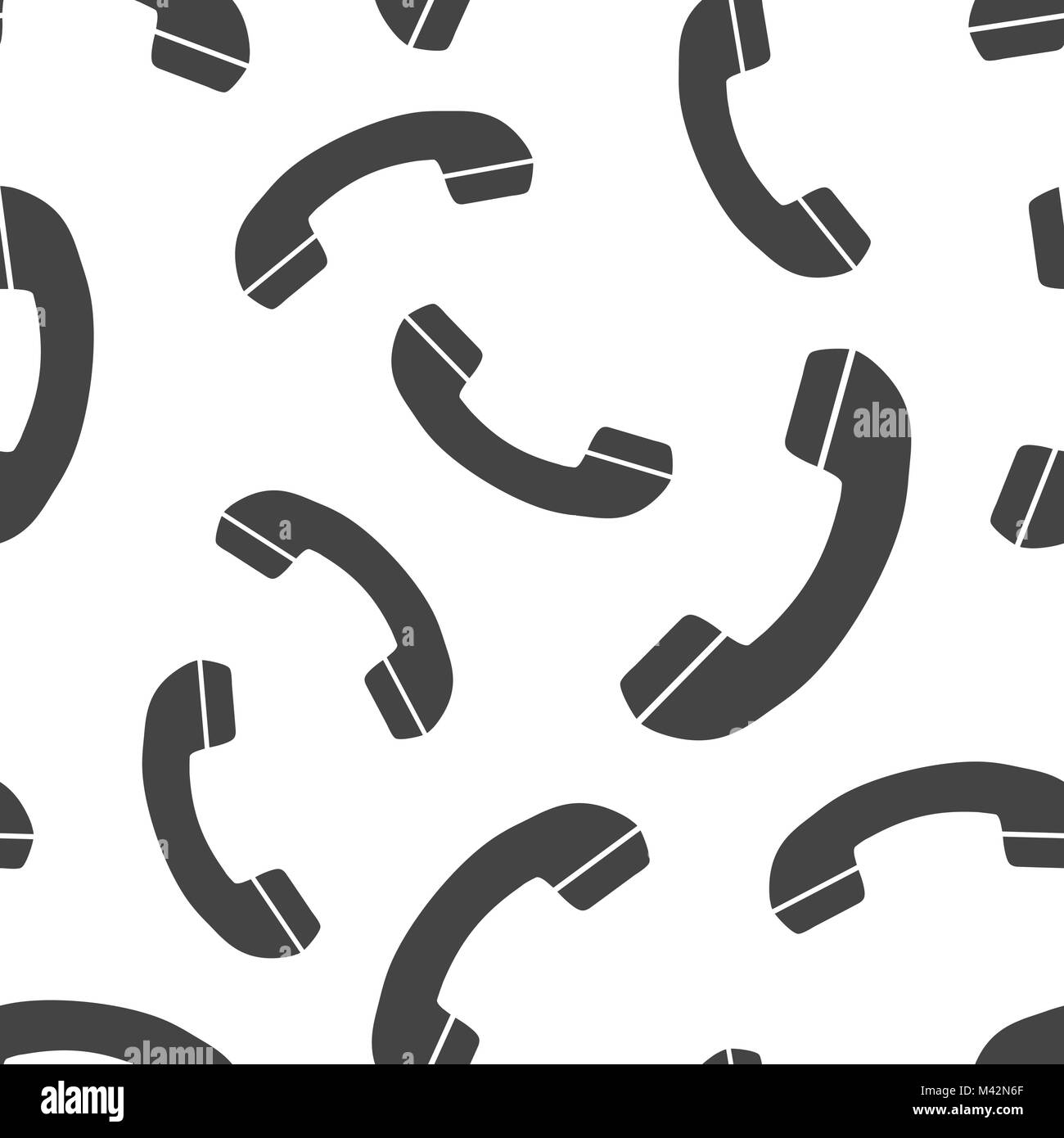 Phone contact, support service seamless pattern background. Business ...