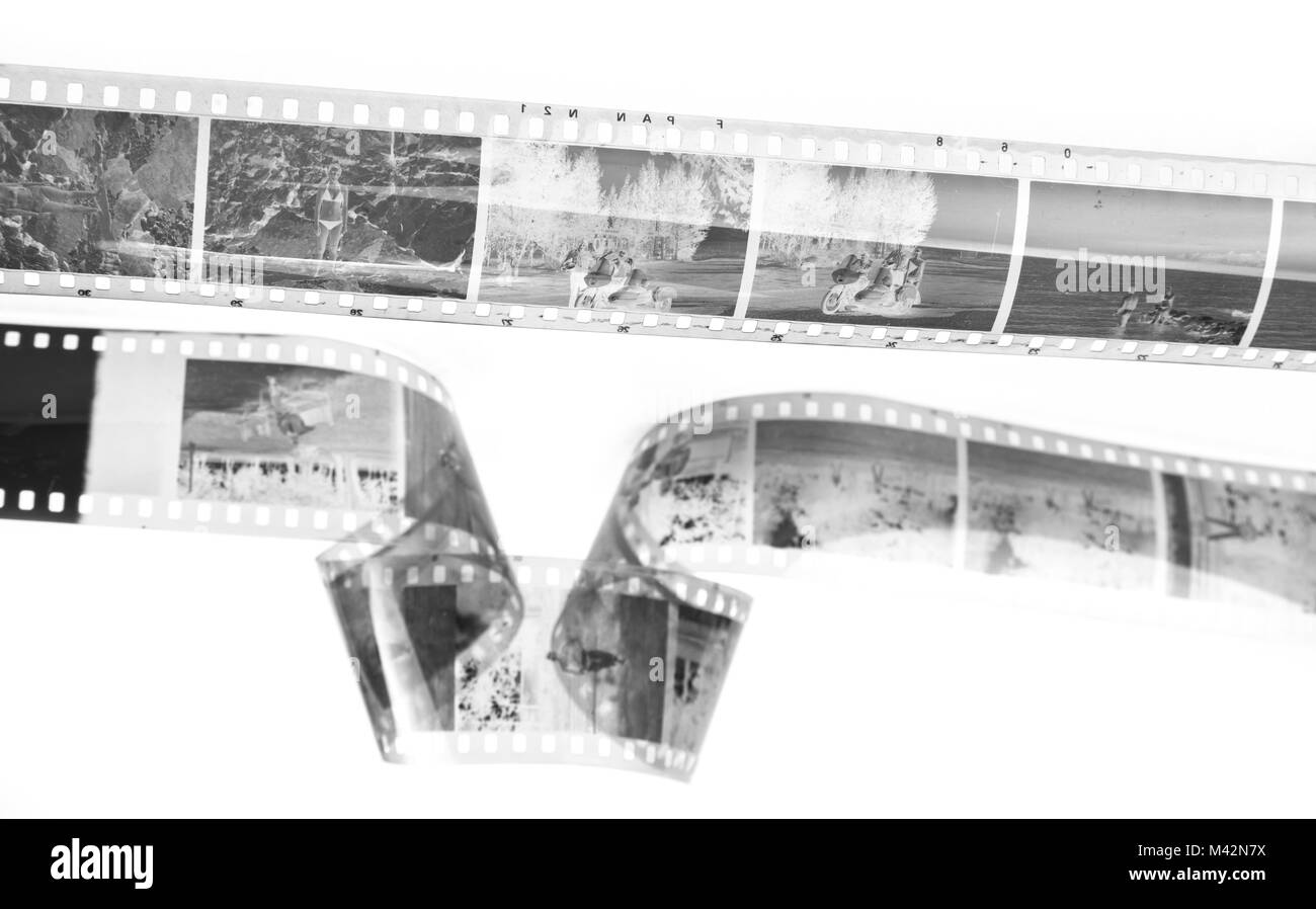 35mm film strip empty Black and White Stock Photos & Images - Alamy