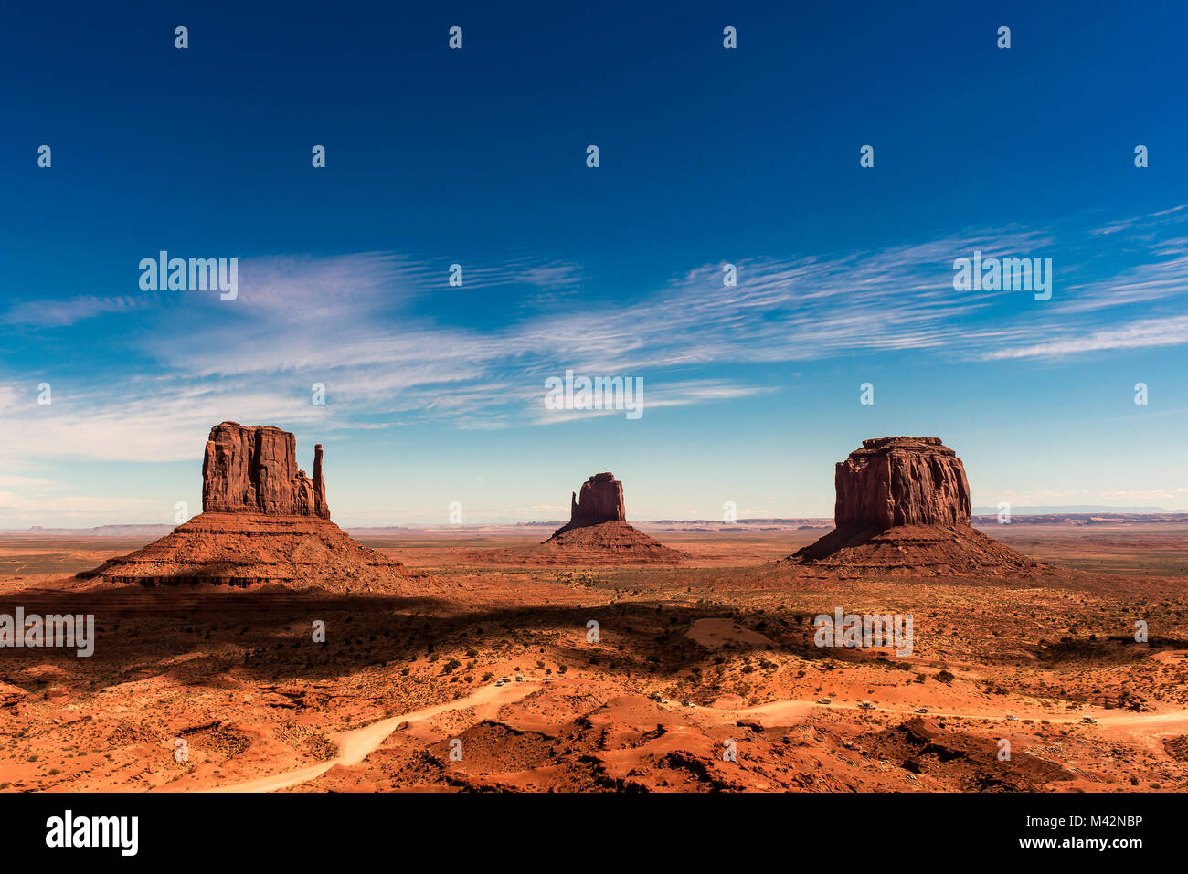 Monument Valley National Park, Utah, Arizona, Usa. The famous rock ...
