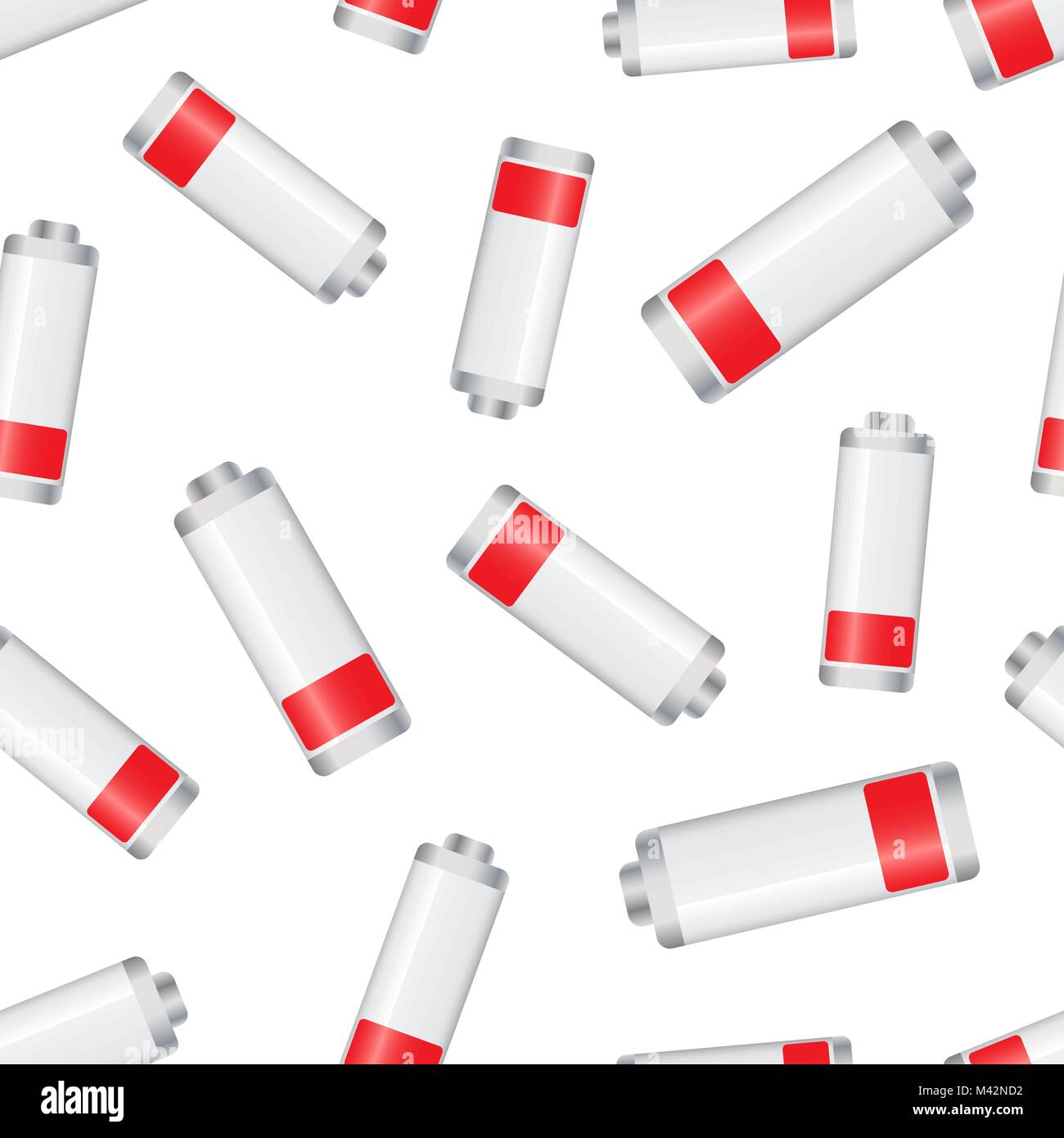 Battery level indicator seamless pattern background. Business flat ...