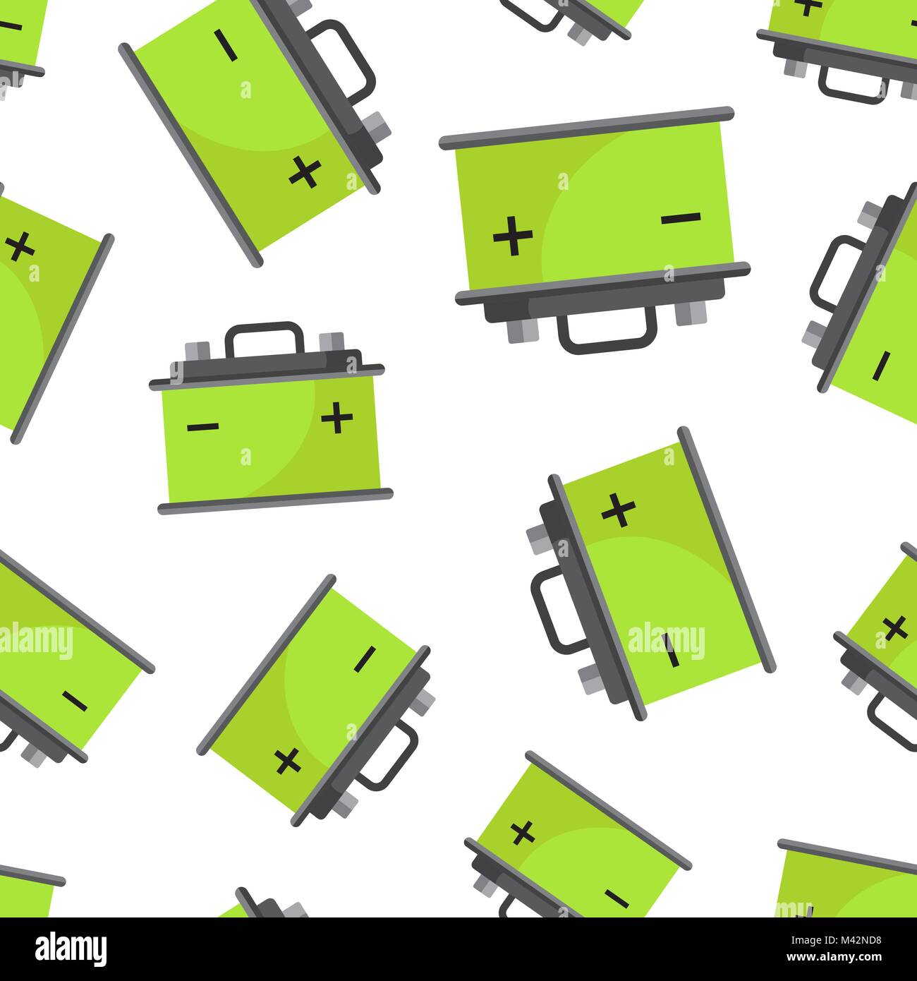 Car battery seamless pattern background. Business flat vector ...