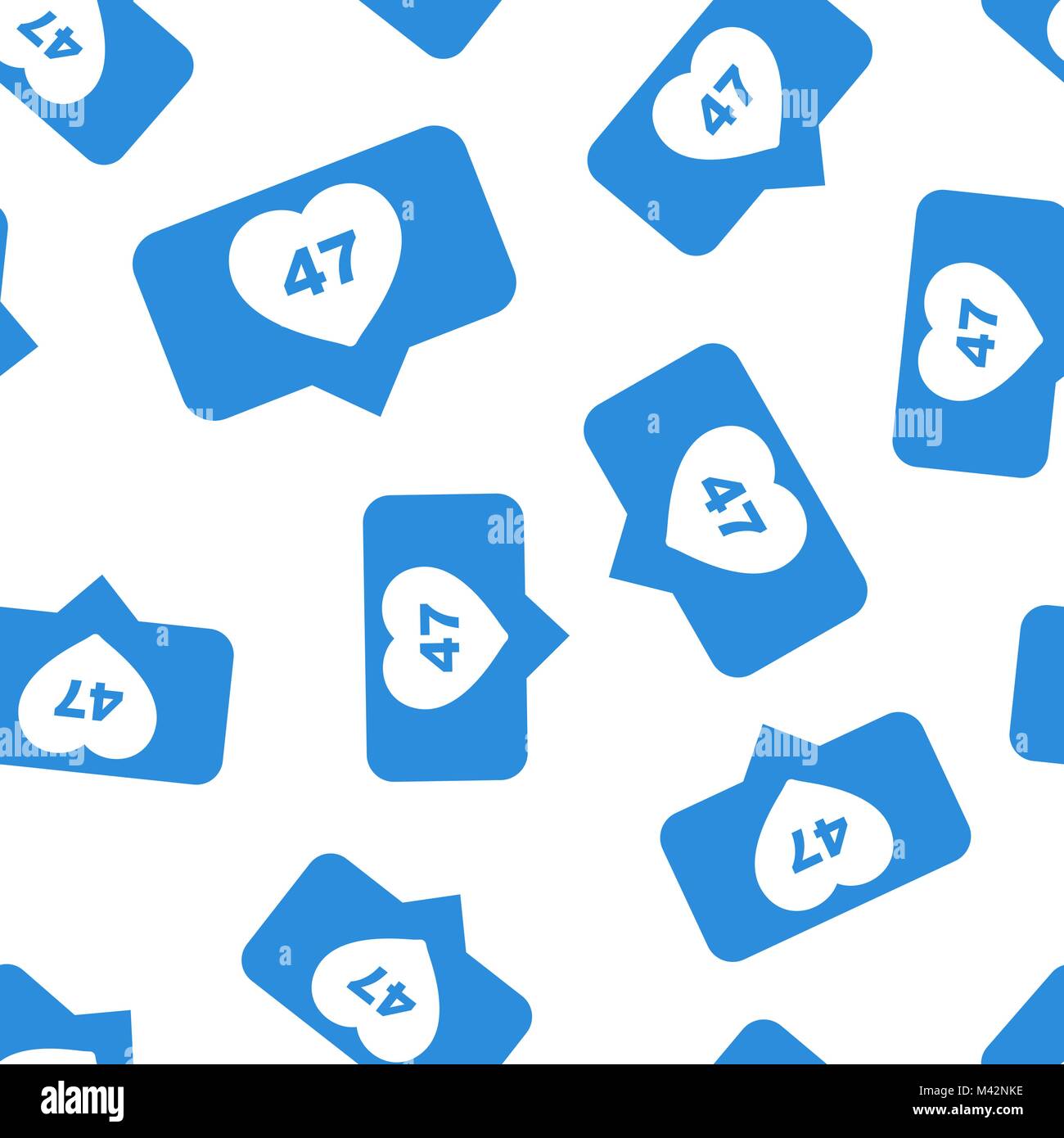 Like, comment, follower seamless pattern background. Business flat ...