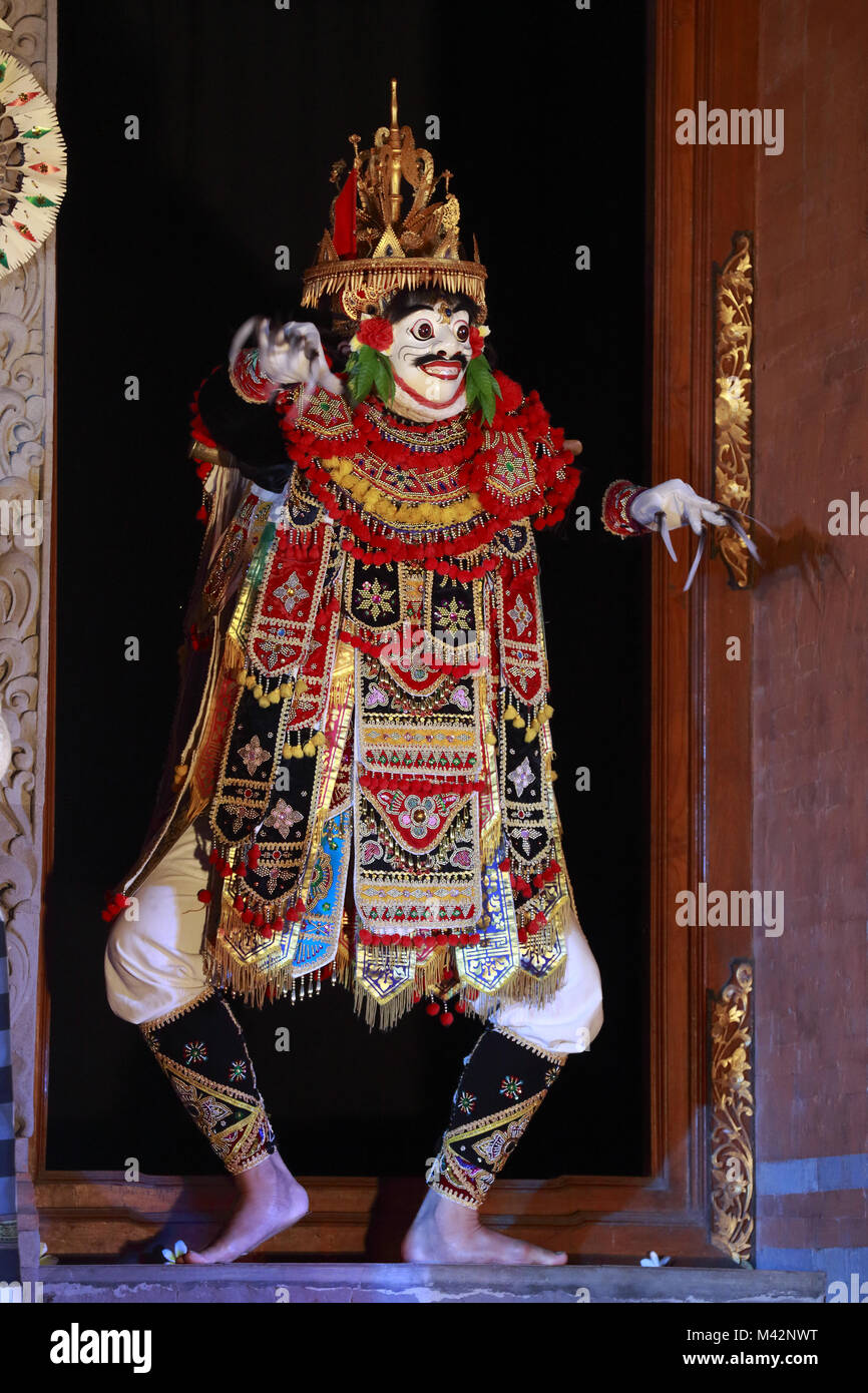 A group of youg Legong dancer performing in Ubud Palace.Ubud, Bali ...