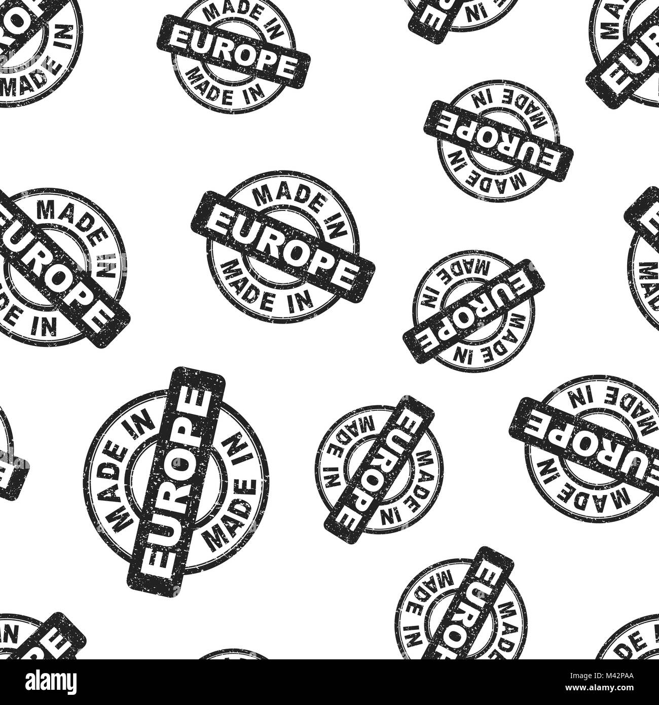 Made in europe seamless Stock Vector Images - Alamy