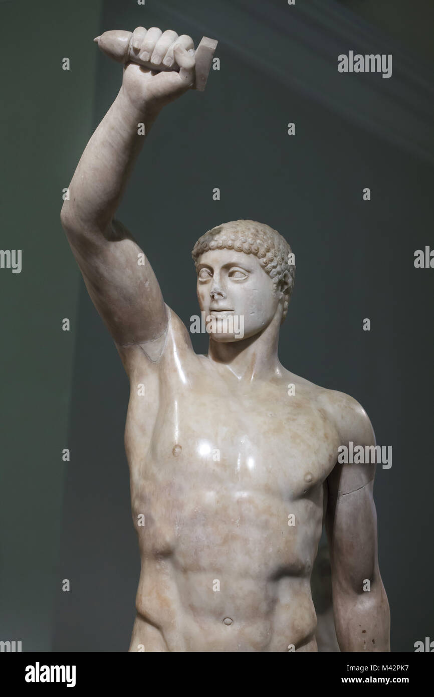 Aristogeiton. Roman marble copy from the 2nd century AD after a Greek ...