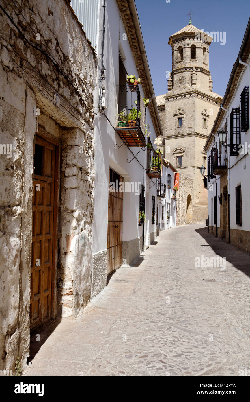 Baeza, Andalusia, Spain. A typical street in Baeza village Stock Photo ...