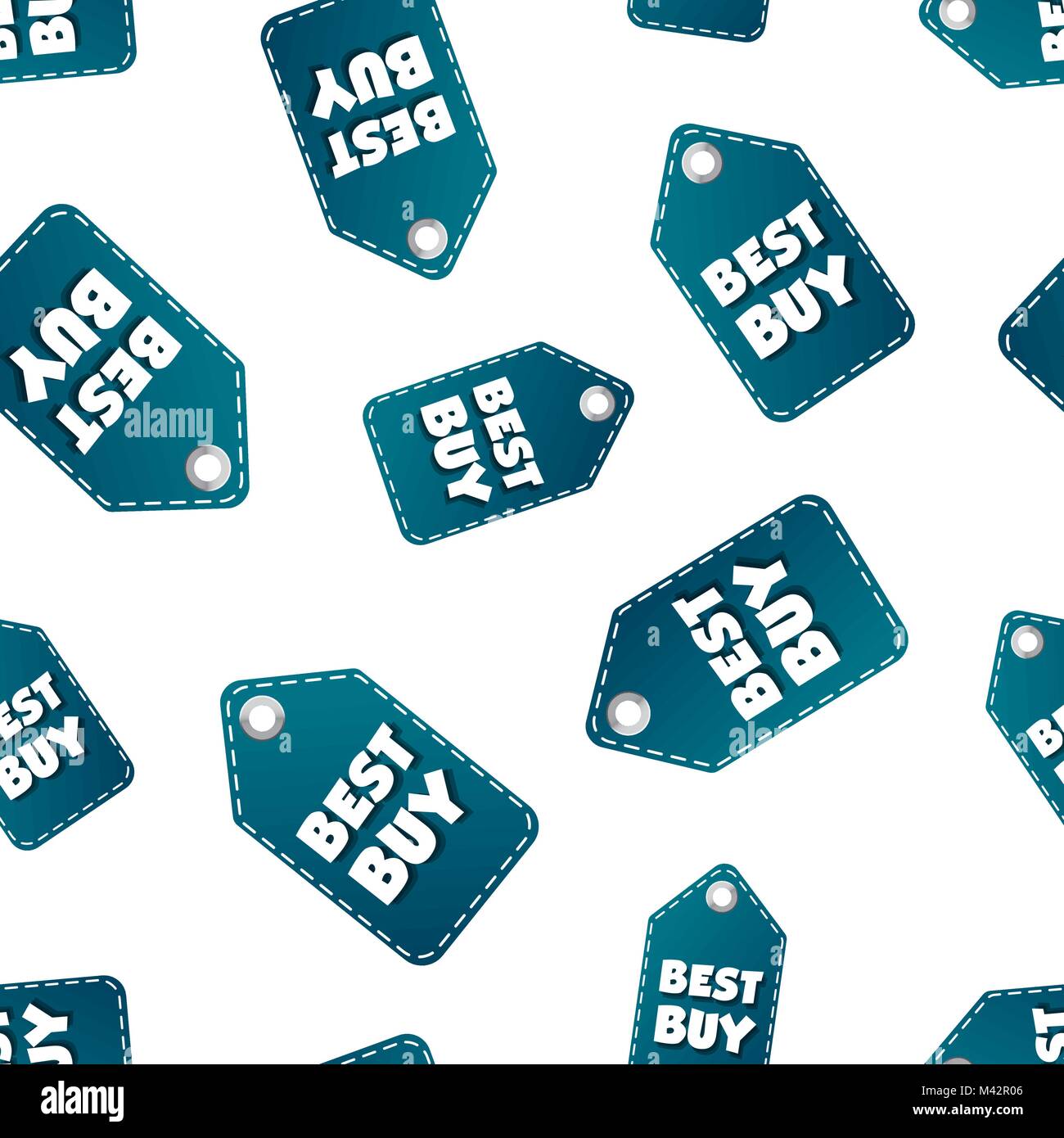 Best buy hang tag seamless pattern background. Business flat vector ...