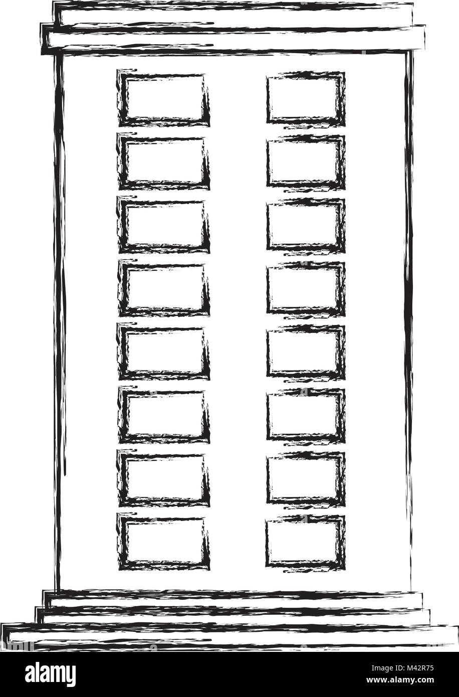 big building facade front vector illustration design Stock Vector Image ...