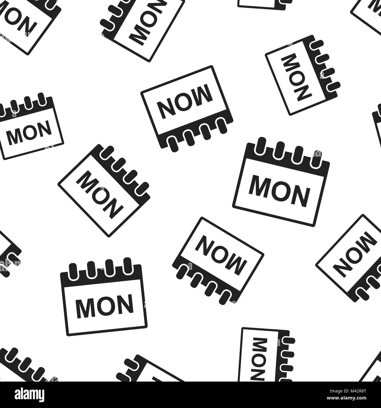 Monday calendar Black and White Stock Photos & Images - Alamy